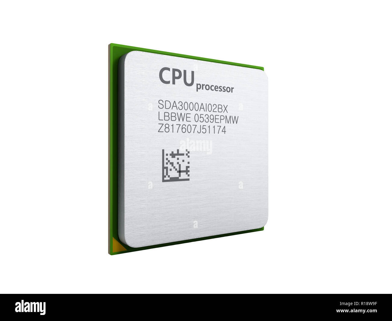 Central Computer Processors CPU High resolution 3d render no shadow ...