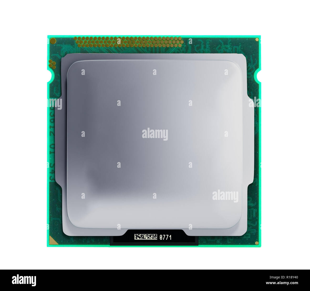 Computer Processors CPU High resolution 3d render no shadow Stock Photo ...