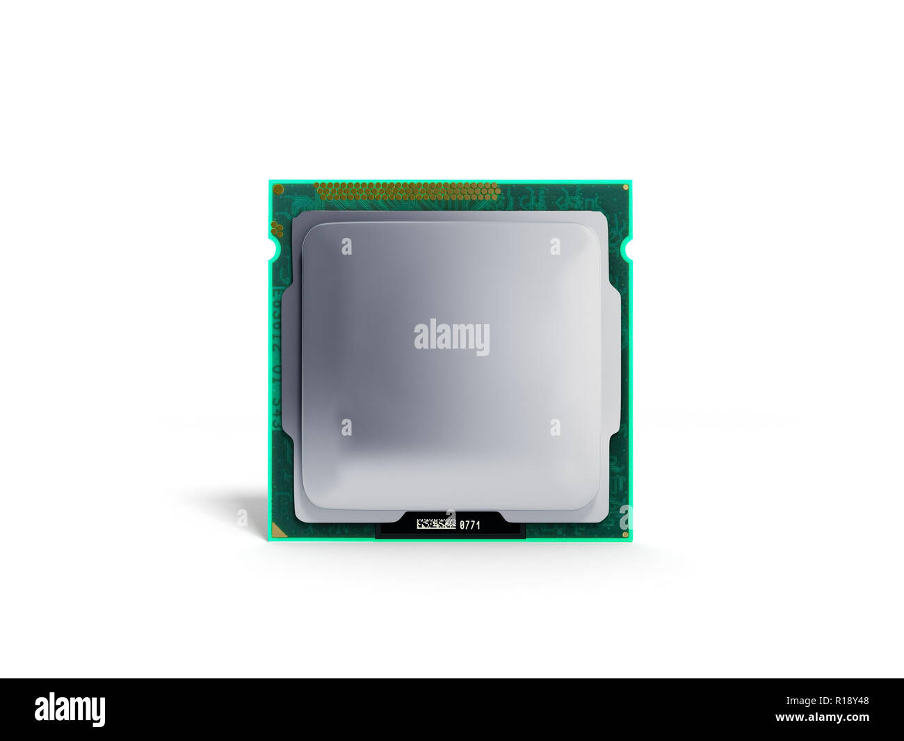 Computer Processors CPU High resolution 3d render on white Stock Photo ...