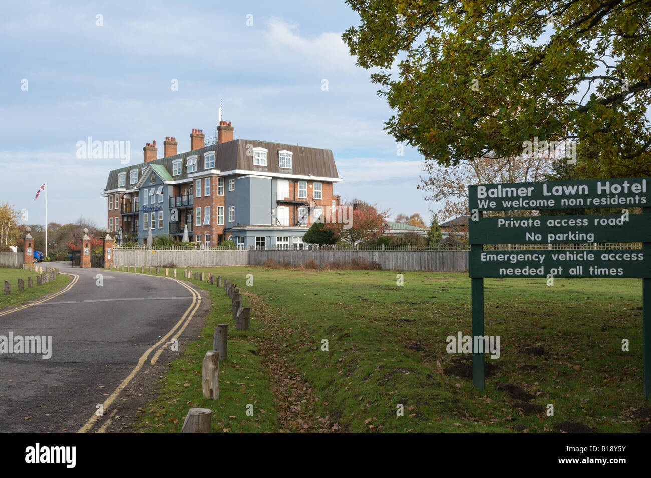 Balmer Lawn Hotel and Spa in the New Forest, Hampshire, UK Stock Photo ...