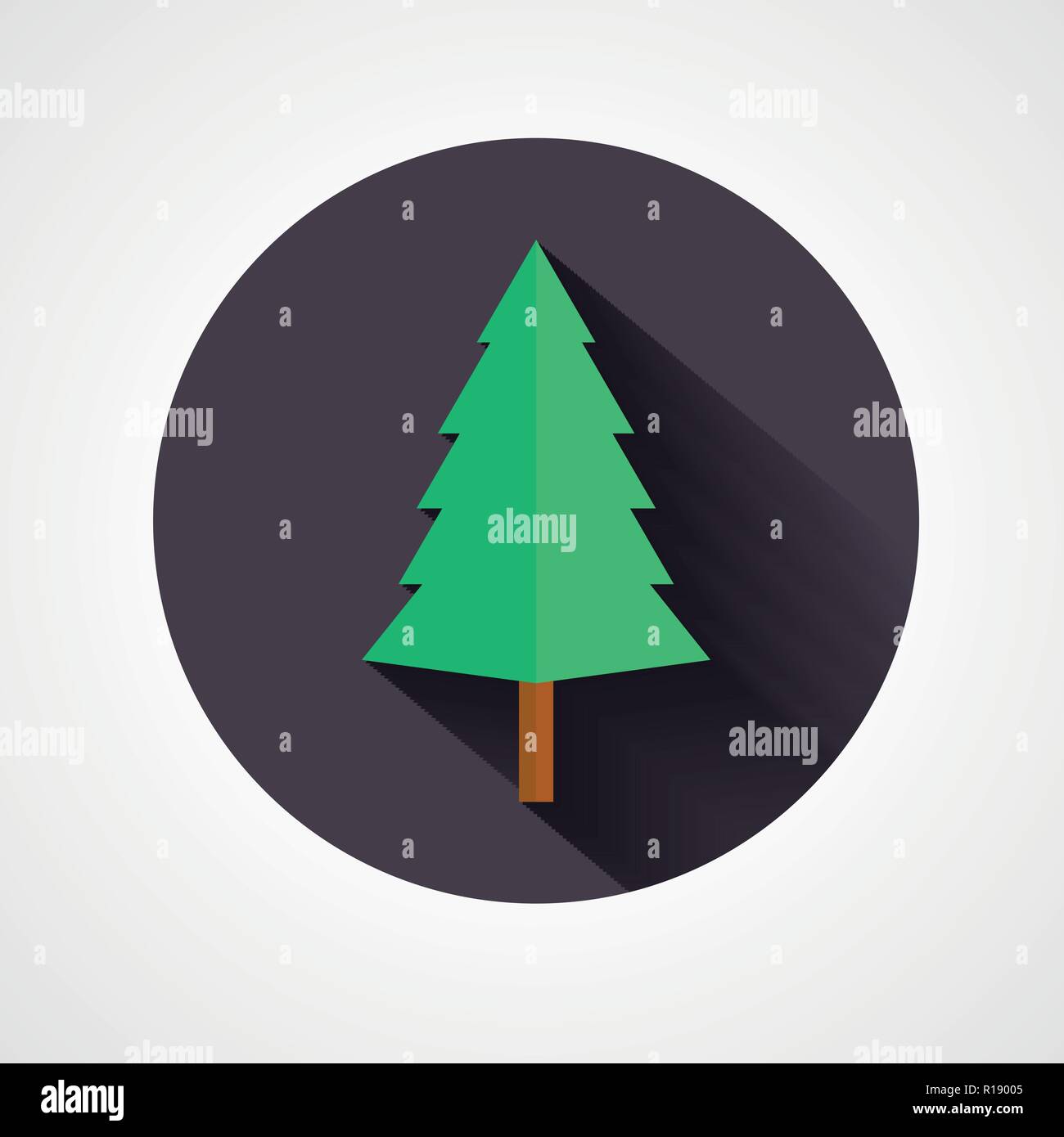 Christmas tree icon, vector, illustration, eps file Stock Vector Image ...