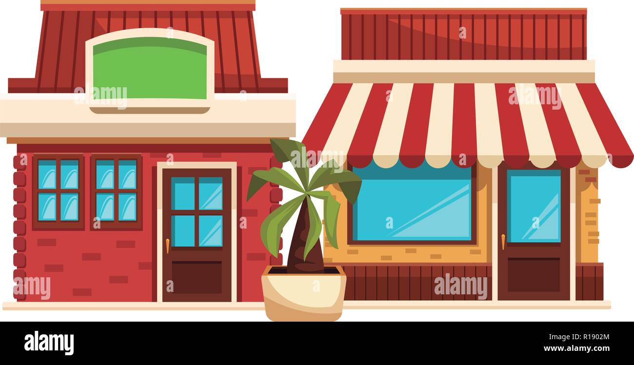 store building cartoon vector illustration graphic design Stock Vector ...