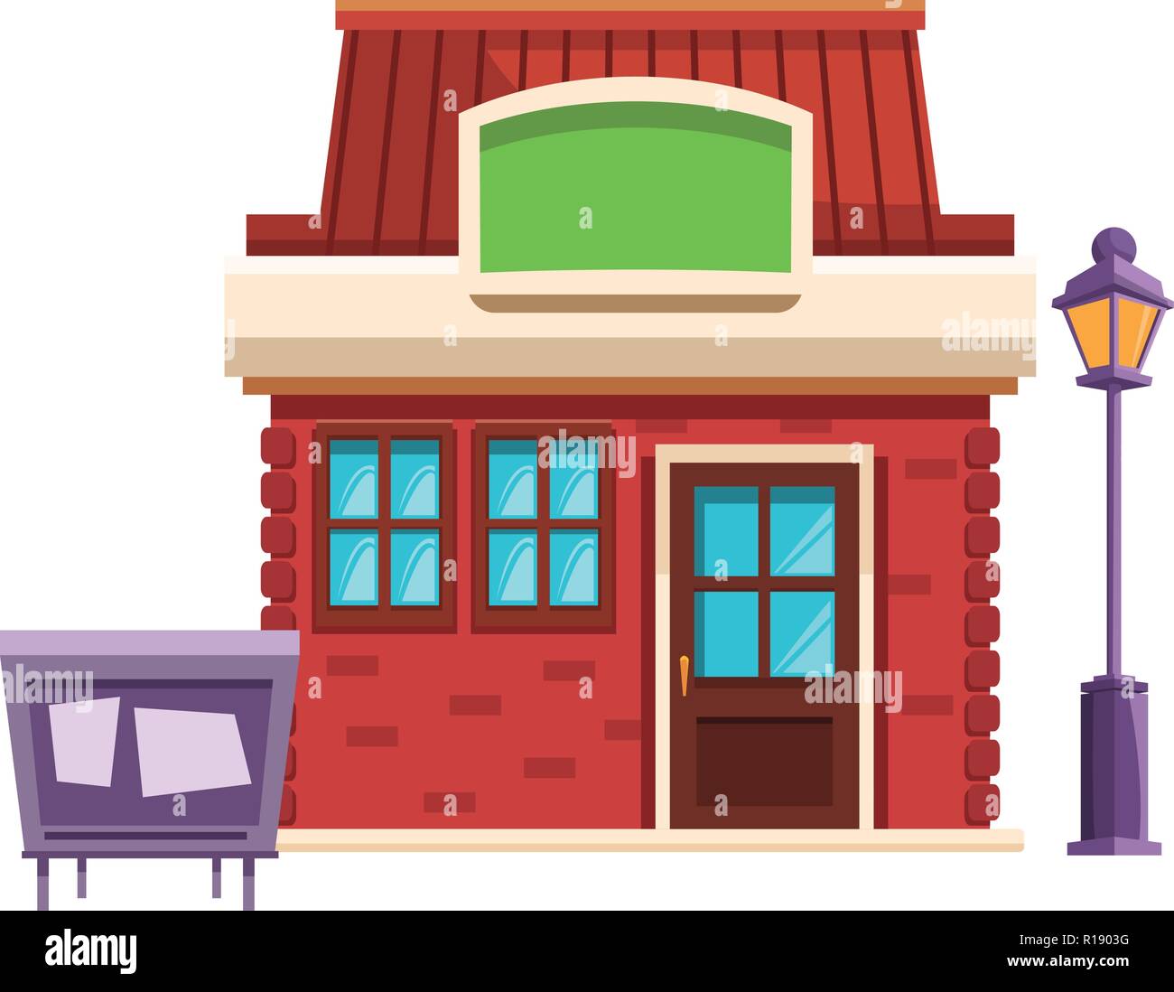 store building cartoon vector illustration graphic design Stock Vector ...