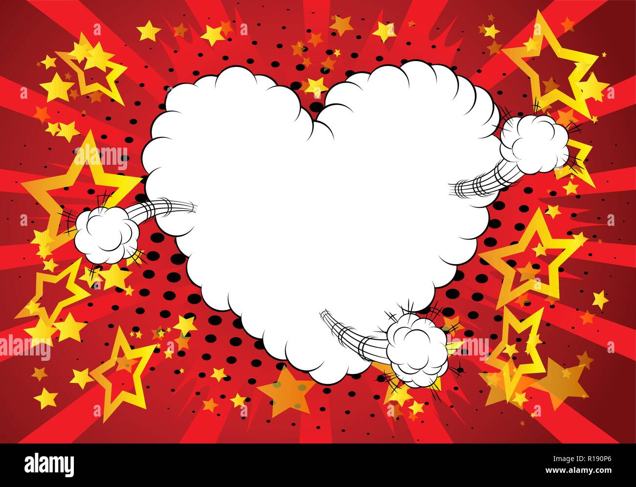 Vector illustrated comic book style heart, abstract love symbol. Icon ...