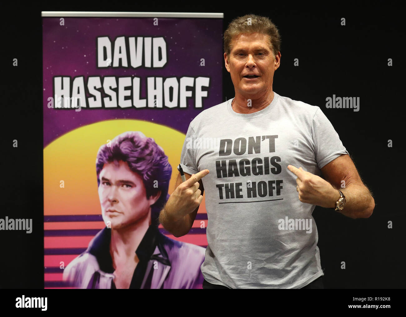 David Hasselhoff attends FOR THE LOVE OF 80s - Comic Con Scotland ...
