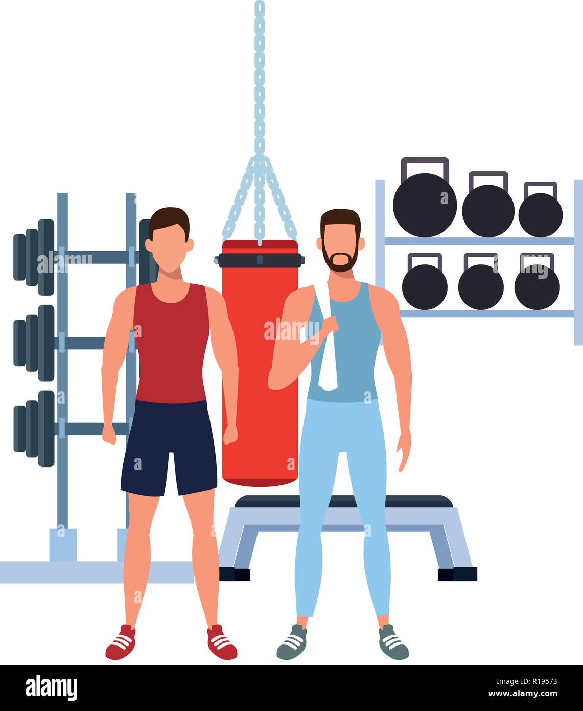 Boxing instructor Stock Vector Images - Alamy