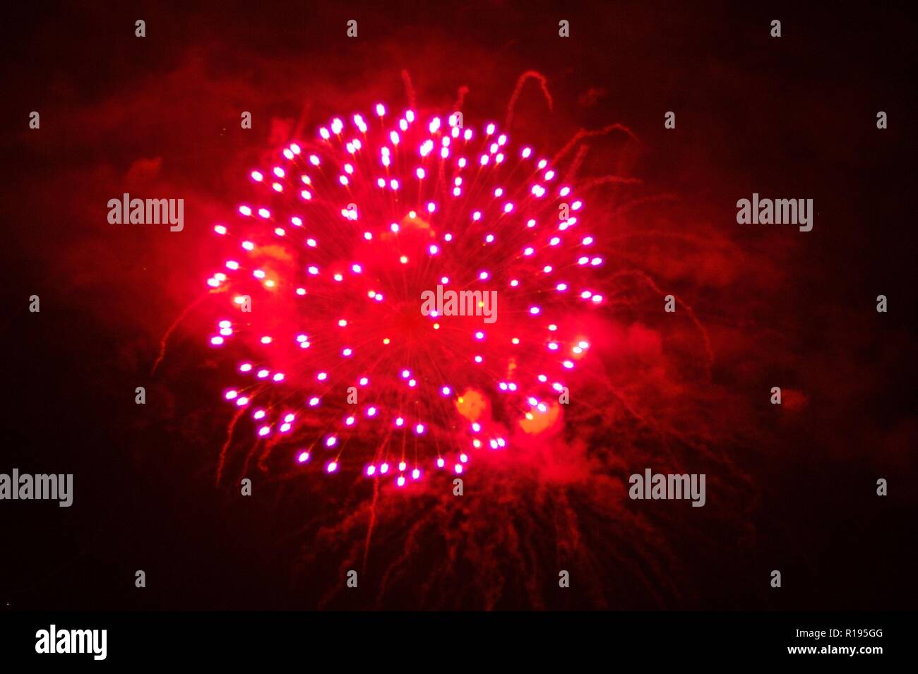 Giant fireworks display on the 4th of July Stock Photo - Alamy