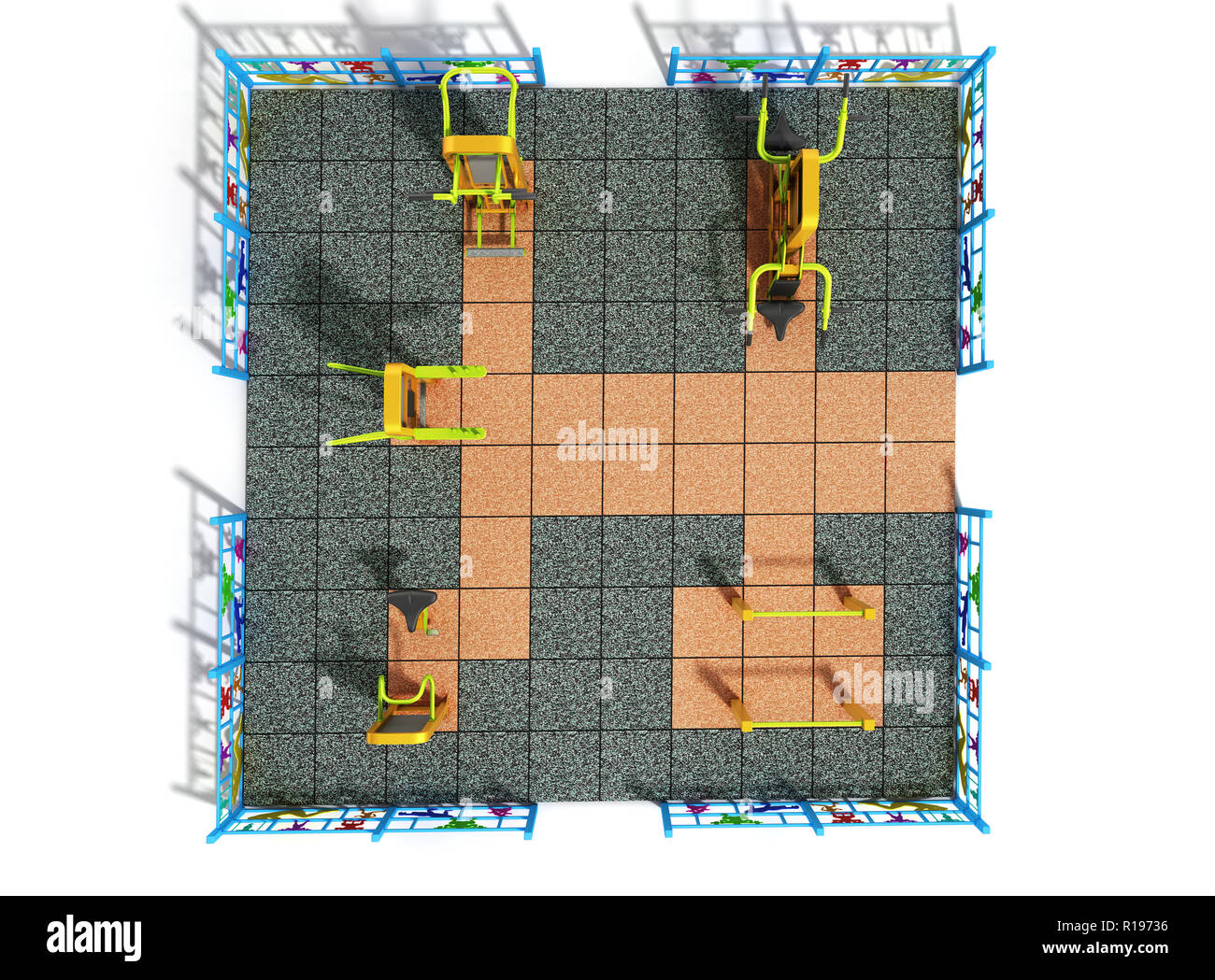 Safe park playground Cut Out Stock Images & Pictures - Alamy