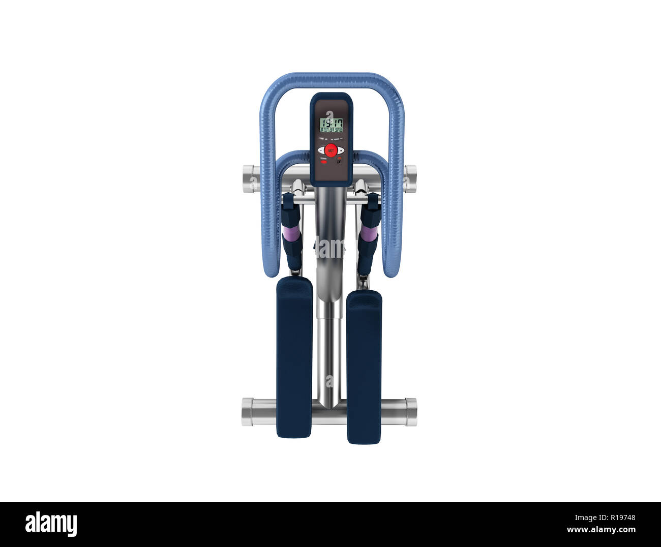 Elliptical trainer top view 3d render on white no shadow Stock Photo ...