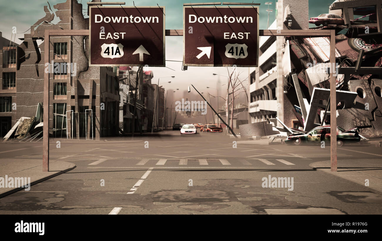 Apocalypse Streets Background