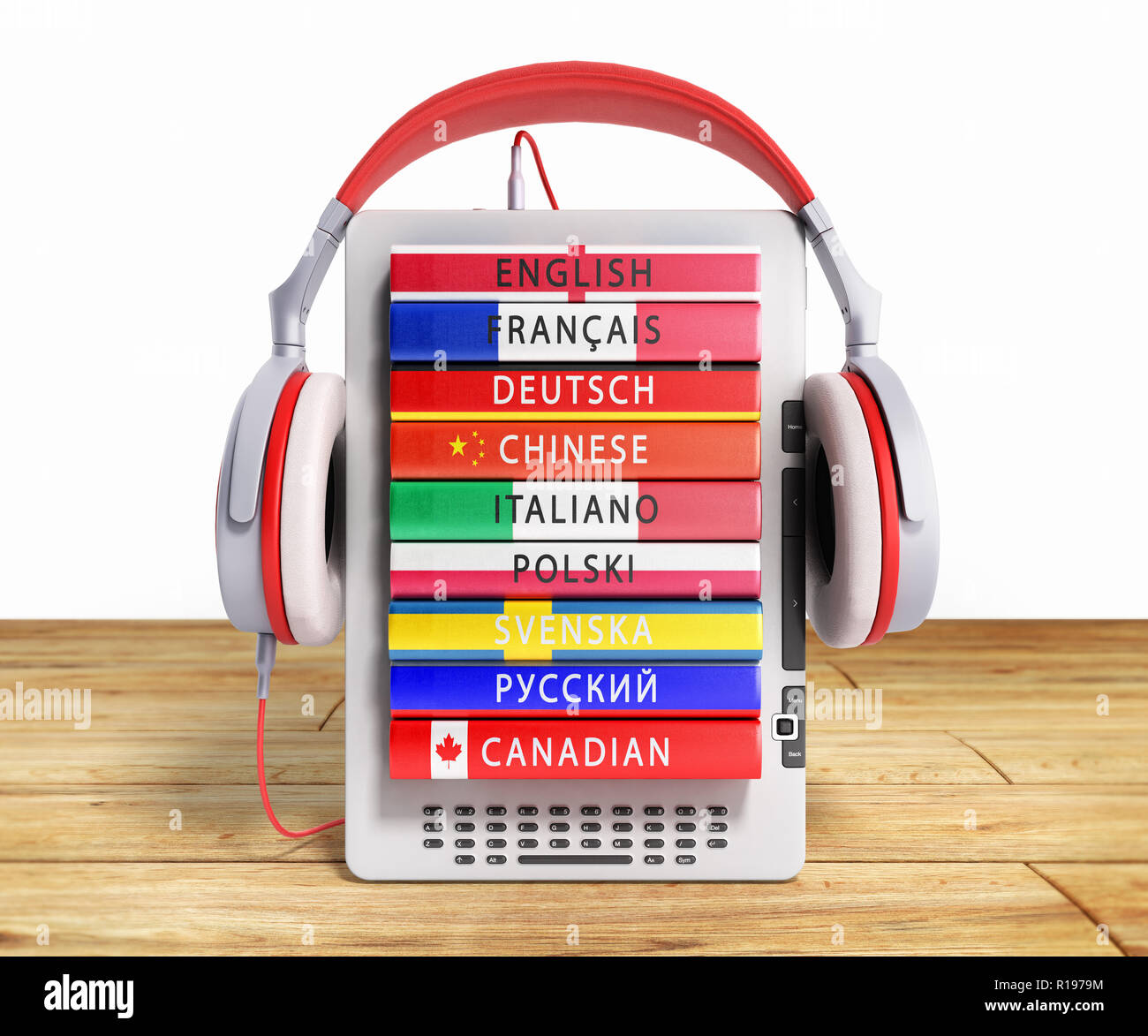 Book audio learning languages hi-res stock photography and images - Alamy