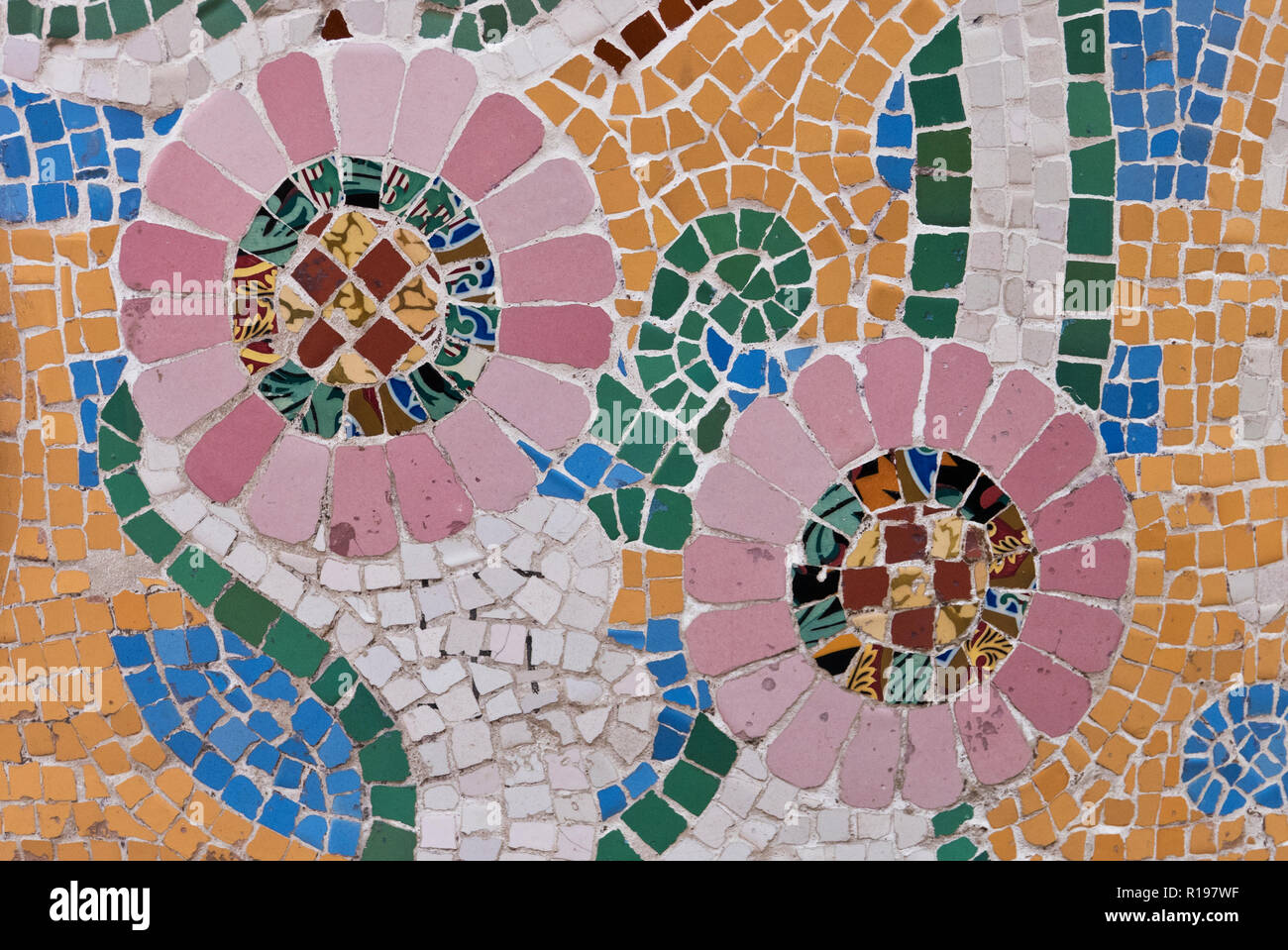 The ticket office of the Palau De La Musica decorated with colourful ...