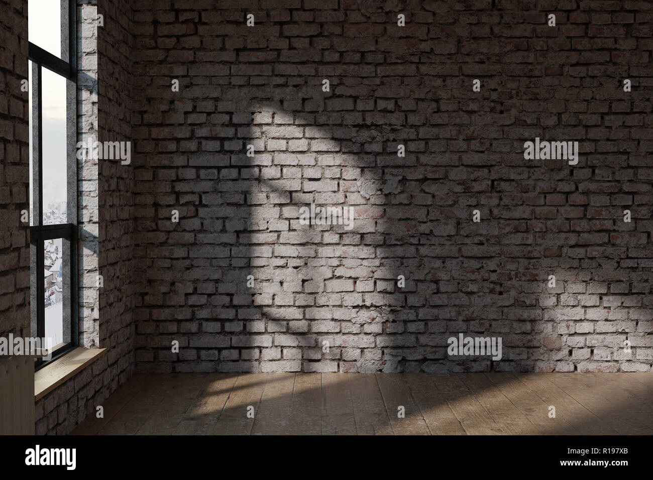 Loft white brick hi-res stock photography and images - Alamy