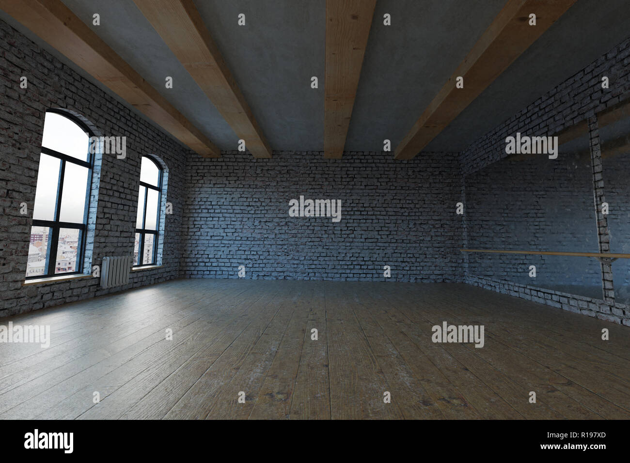 Empty dance studio studio hi-res stock photography and images - Alamy