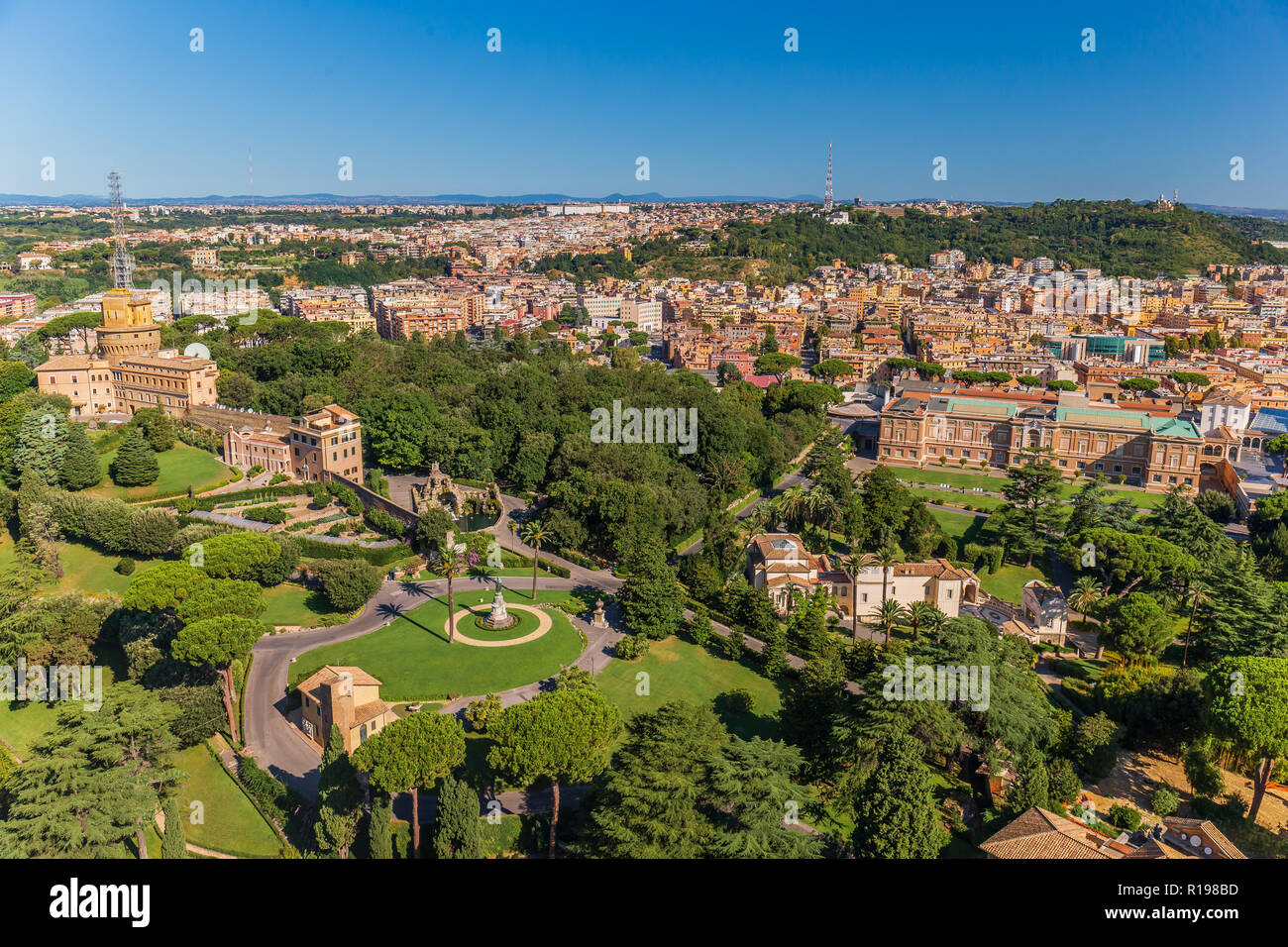 The Vaticans Gardens in Rome Stock Photo - Alamy