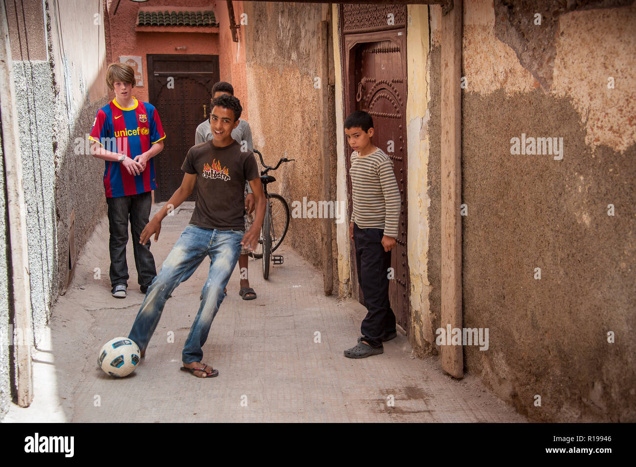 Football marrakech morocco game hi-res stock photography and images - Alamy