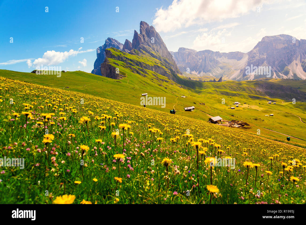 Seceda landscape hi-res stock photography and images - Alamy