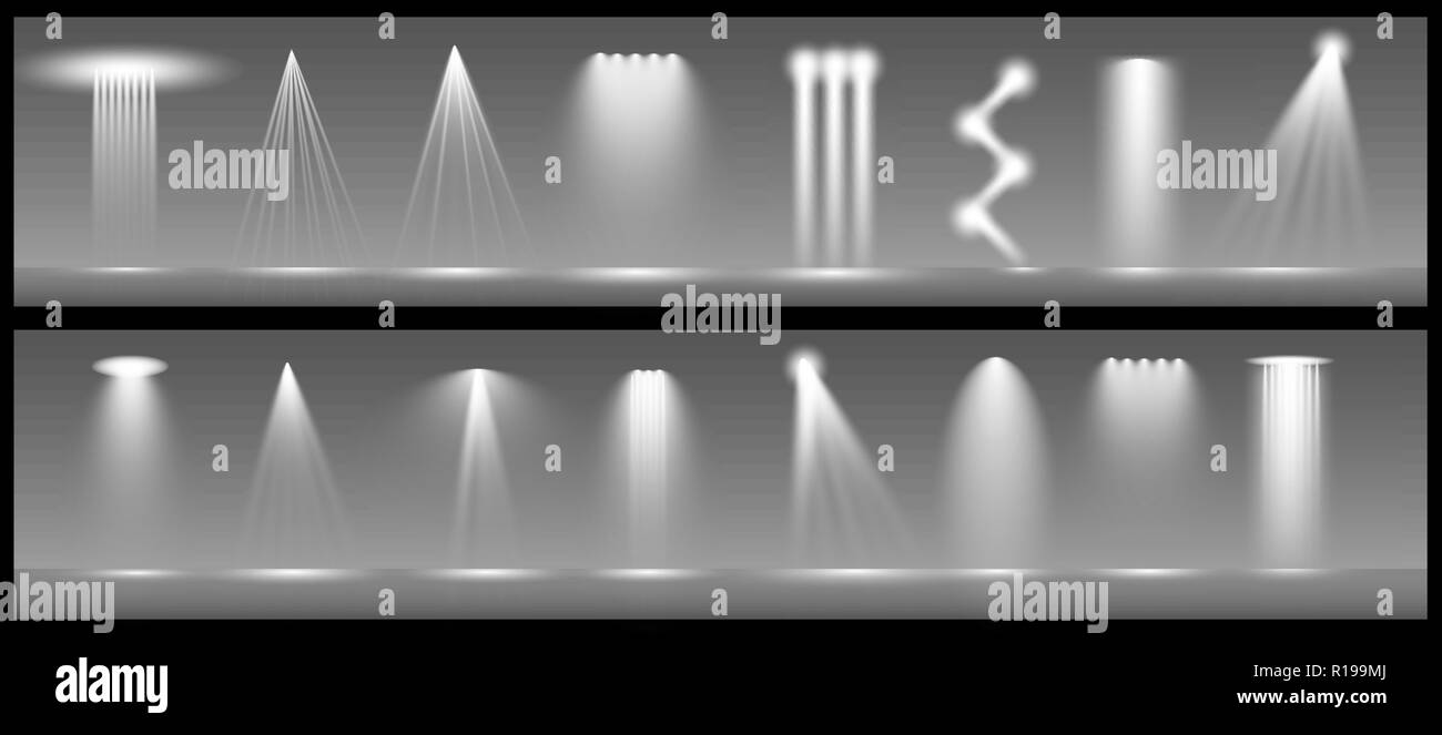 Vector Spotlights. Scene. Light Effects Stock Vector Image & Art - Alamy