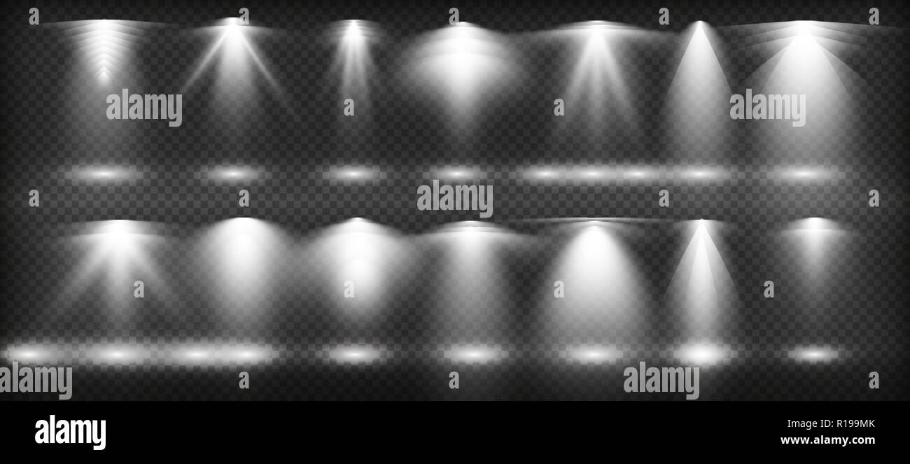 Vector Spotlights. Scene. Light Effects Stock Vector Image & Art - Alamy