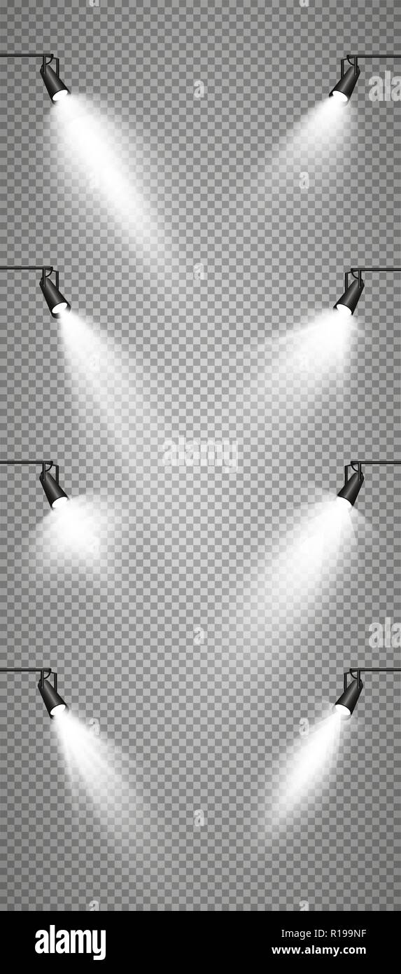 Vector Spotlights. Scene. Light Effects Stock Vector Image & Art - Alamy