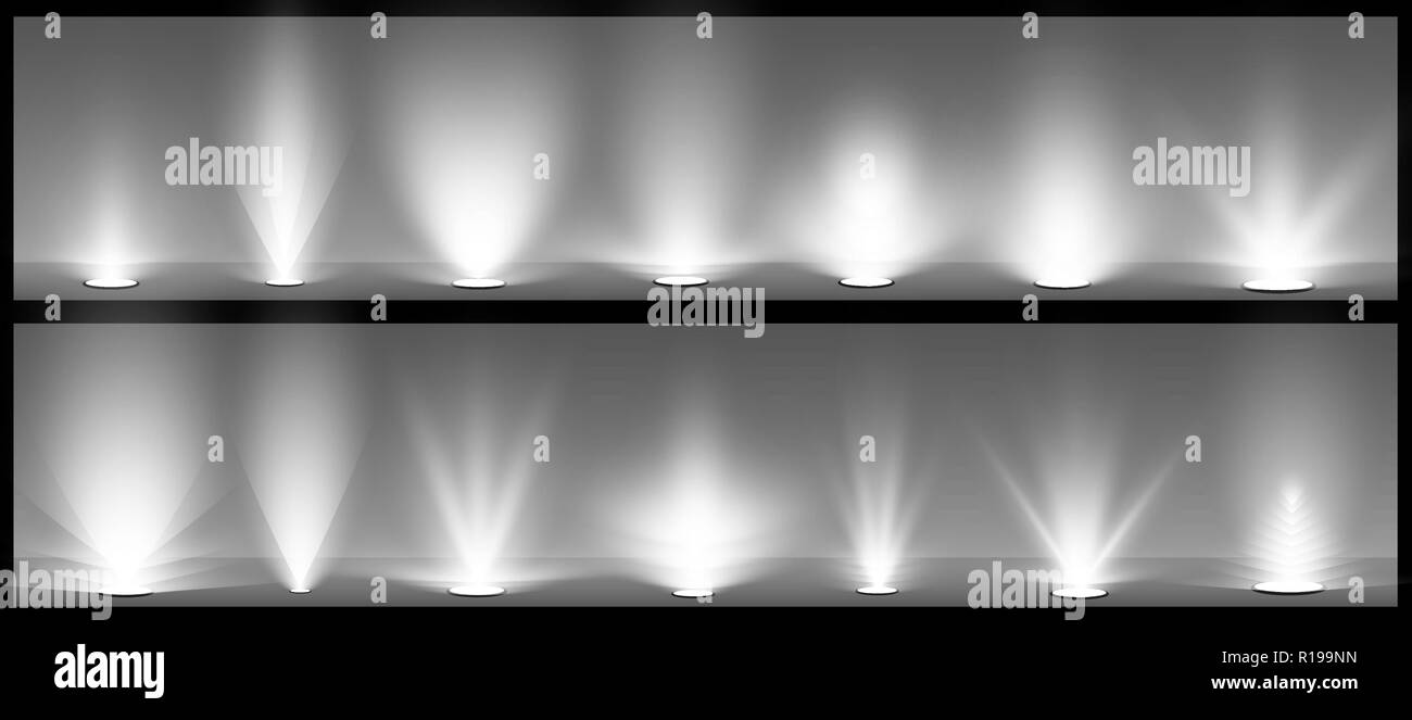 Vector Spotlights. Scene. Light Effects Stock Vector Image & Art - Alamy