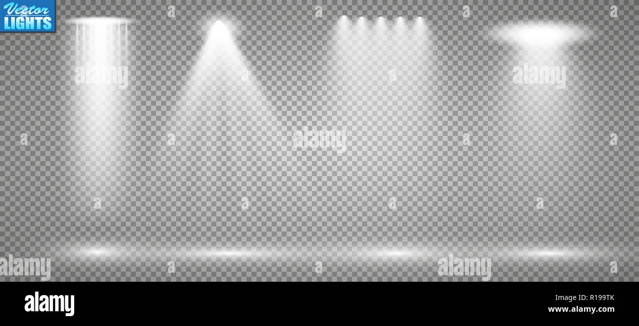 Vector Spotlights. Scene. Light Effects Stock Vector Image & Art - Alamy