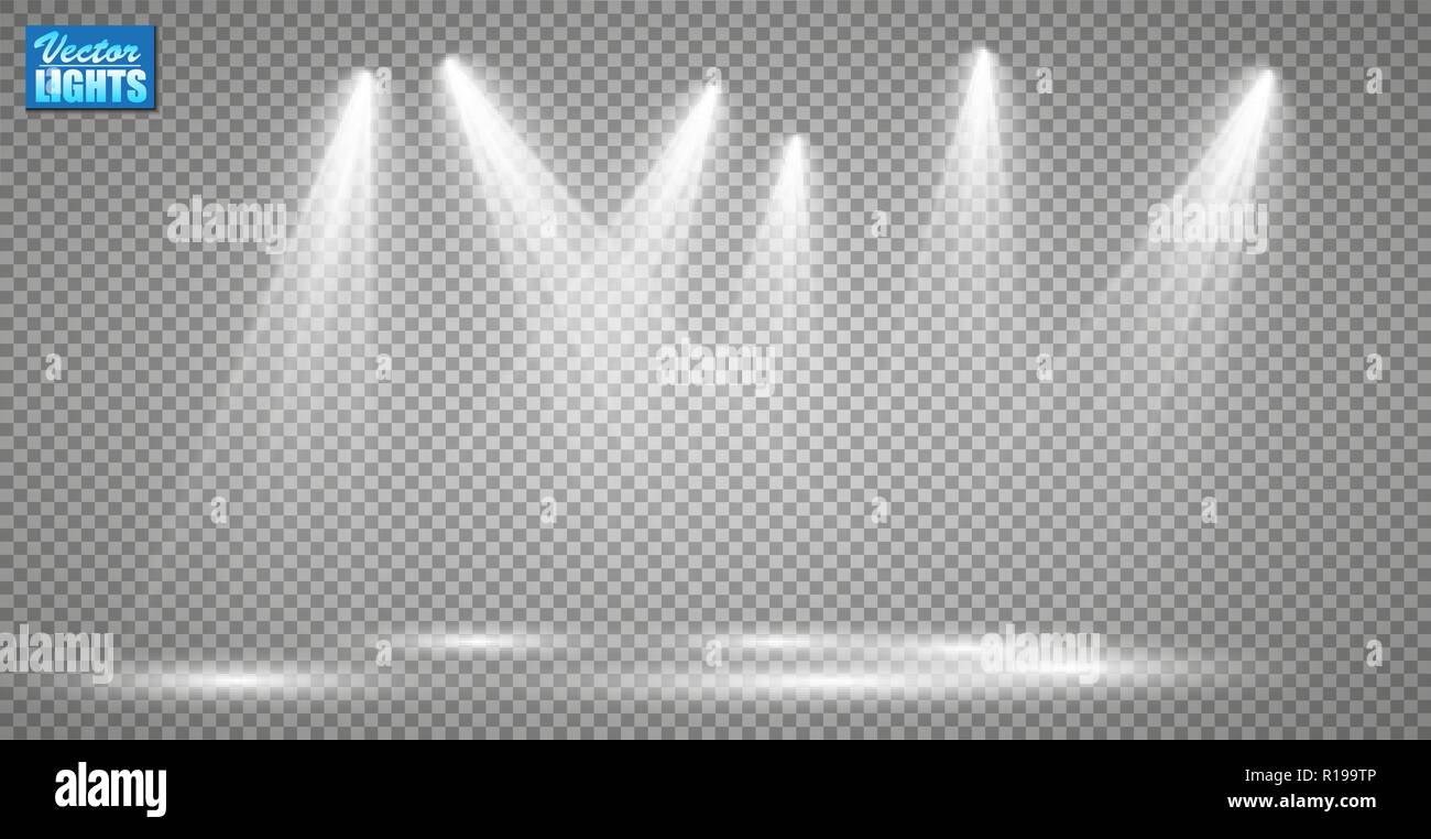 Vector spotlights scene light effects Stock Vector Images - Alamy