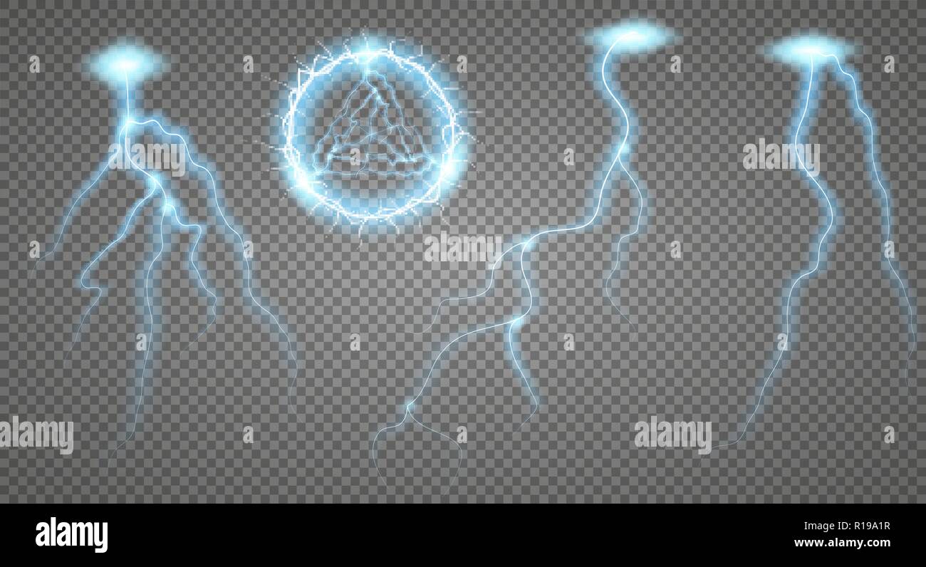 Storm with Lightning isolated on transparent background Stock Vector ...