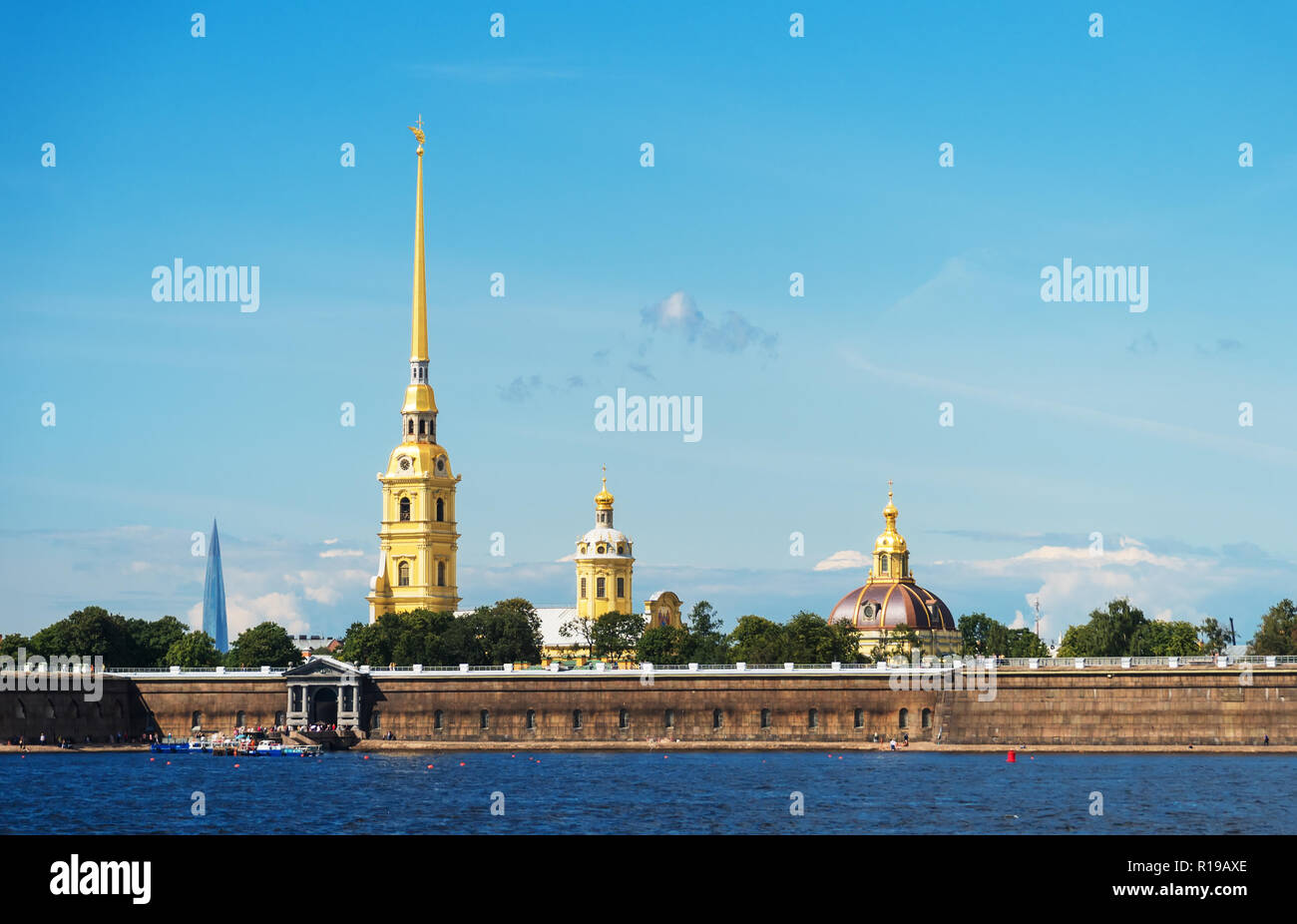 Peter and Paul Fortress in St. Petersburg, on the Hare Island Stock Photo - Alamy