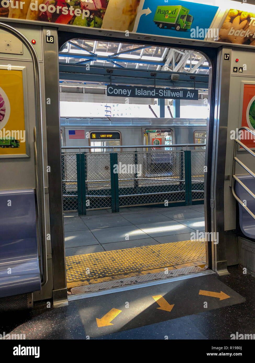 New York City - October 14, 2018: Coney Island-Stillwell Av Station ...