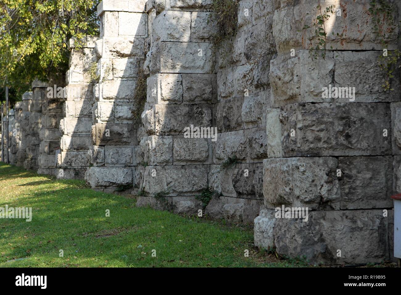 Athens ancient city wall Stock Photo - Alamy
