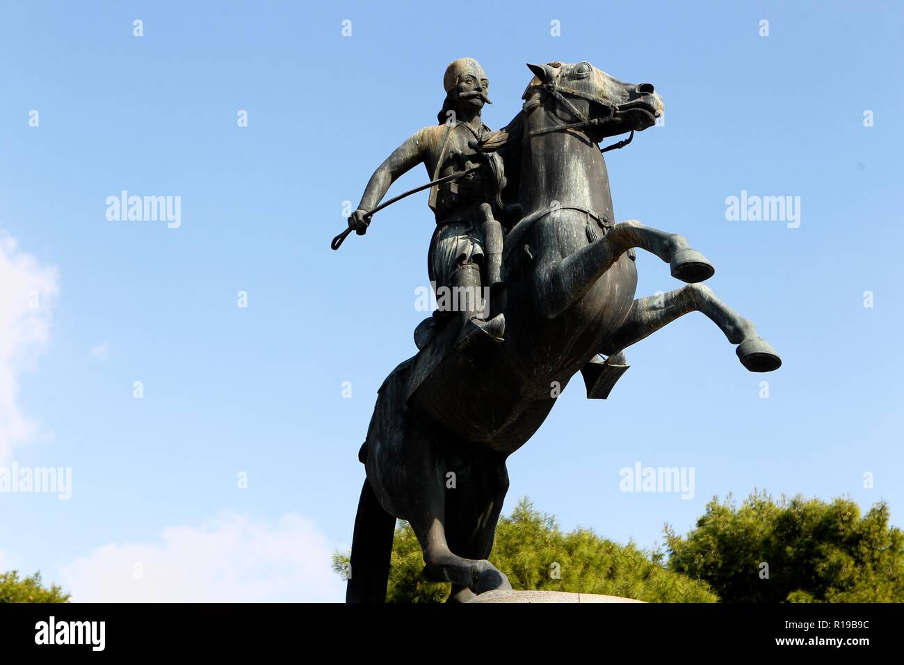 Greek heroes, Georgios Karaiskakis Stock Photo - Alamy