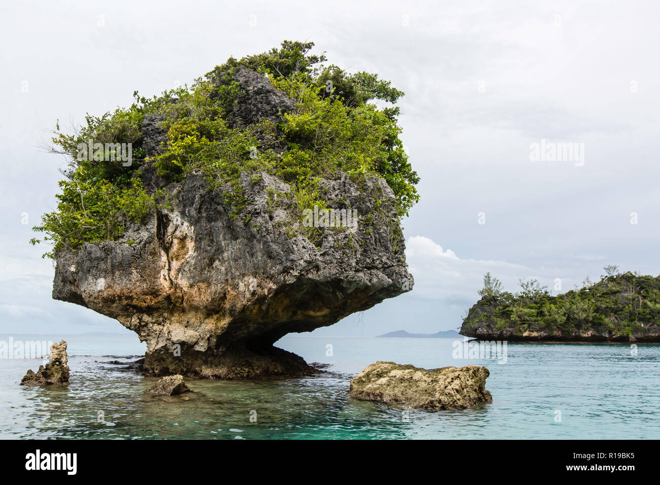 Interesting rock formations on the island of Vanua Balavu, Northern Lau ...
