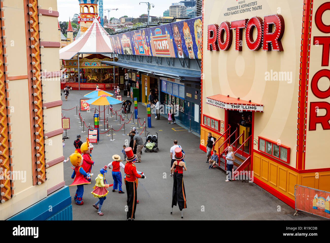 Luna Park amusement park in North Sydney,New South Wales,Australia ...