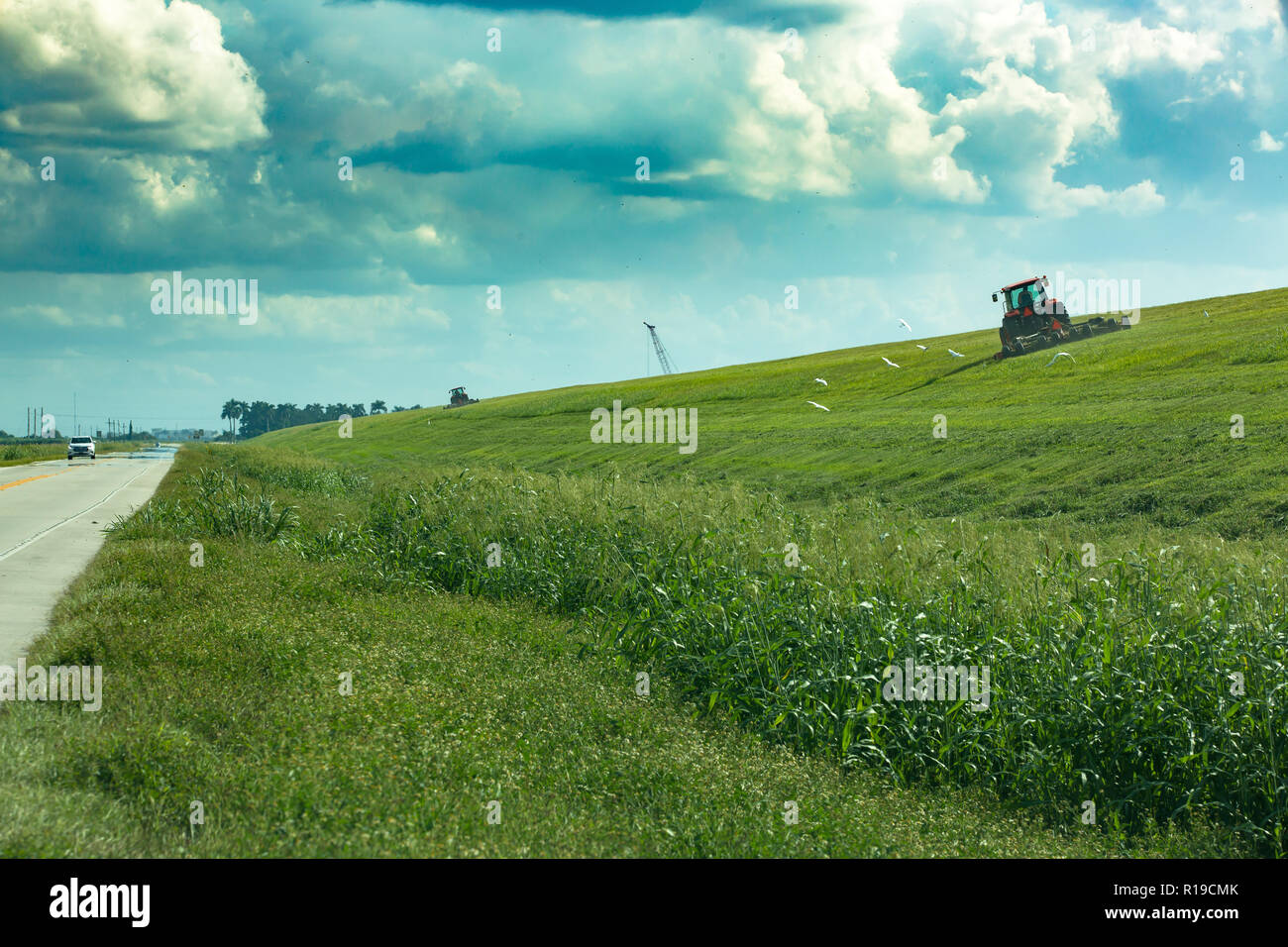 Lake Okeechobee Dike 2018 Stock Photo - Alamy