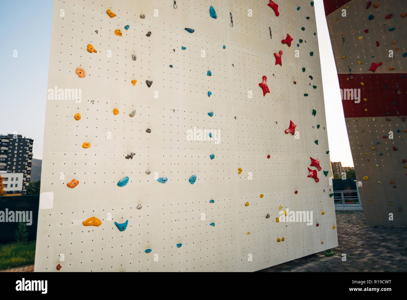 Indoor Climbing, detail of a wall climbing training Stock Photo - Alamy