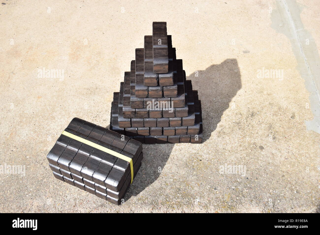 Brown coal briquette stockpile as an alternate heating source for ...