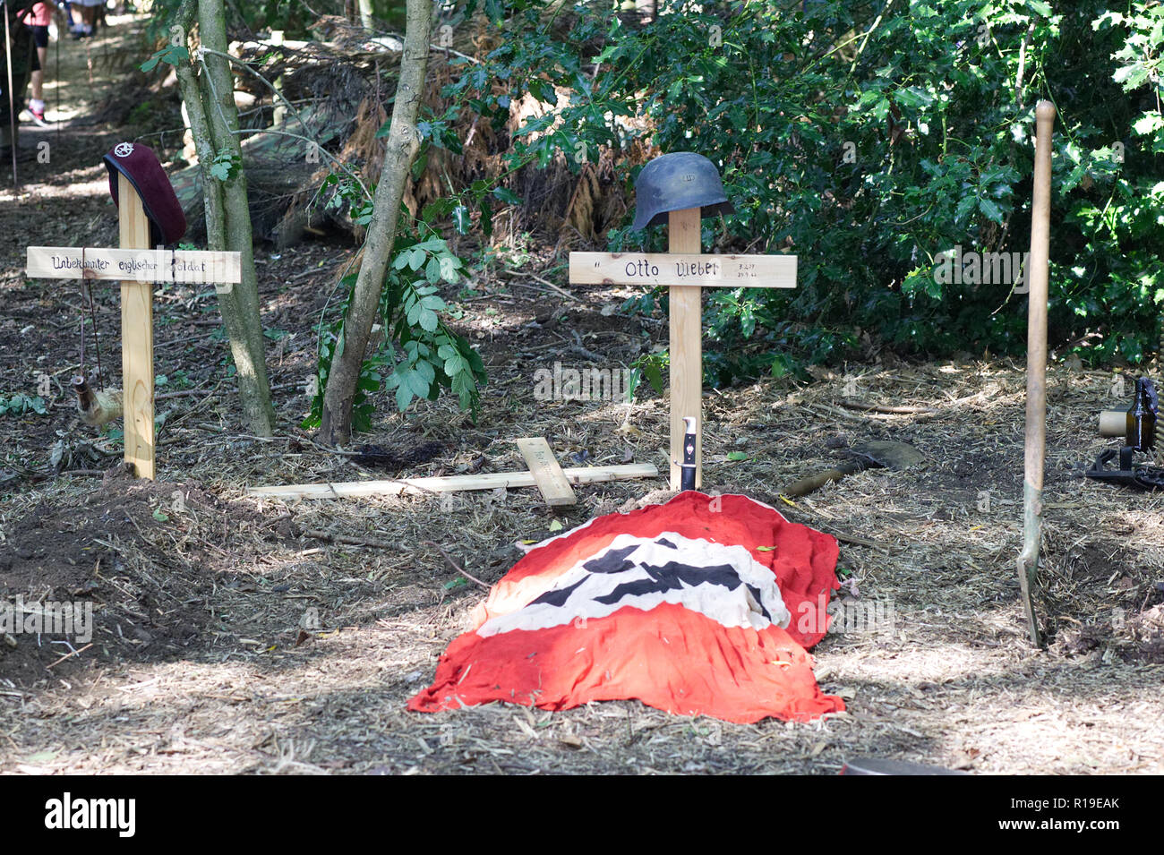 German grave in woodlands hi-res stock photography and images - Alamy