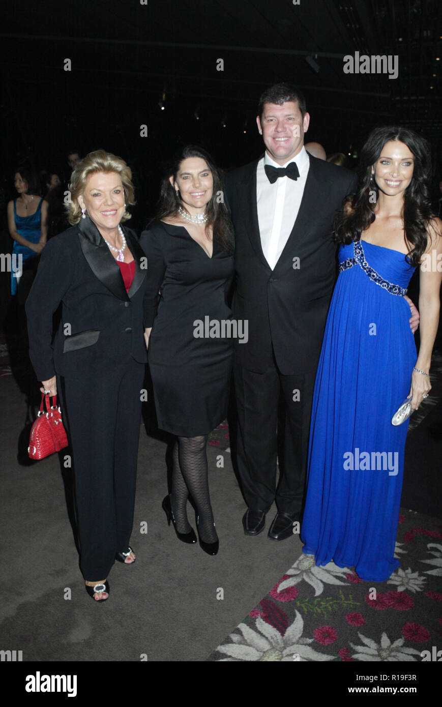 (l-r) Roslyn Packer, Gretel Packer, James Packer and Erica Packer The ...