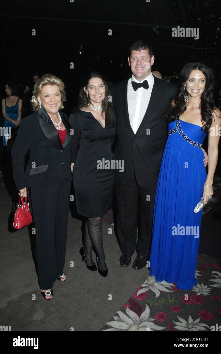 (l-r) Roslyn Packer, Gretel Packer, James Packer and Erica Packer The ...