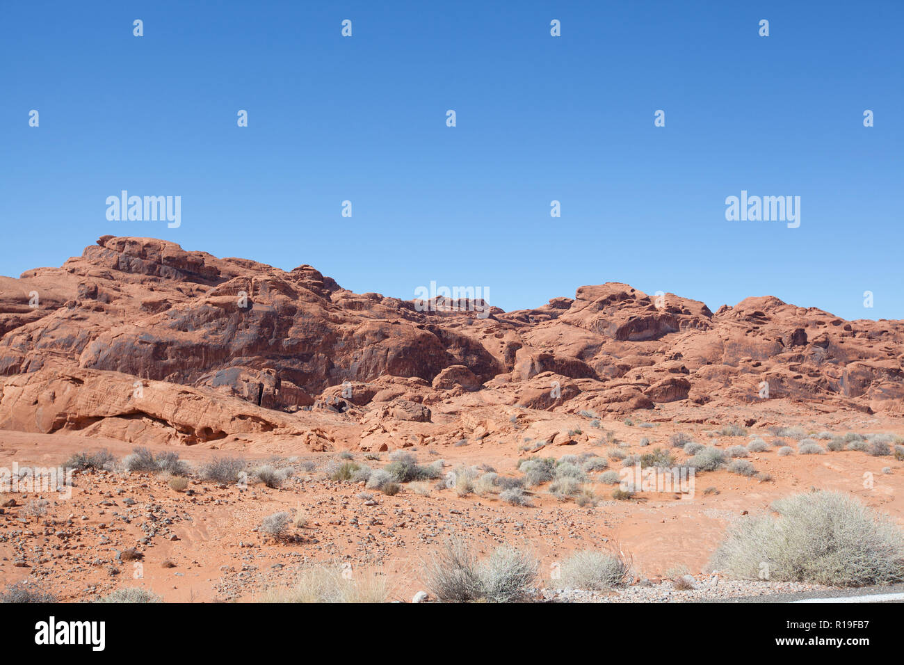 red sandstone rock formations in the Valley of Fire National Park in ...