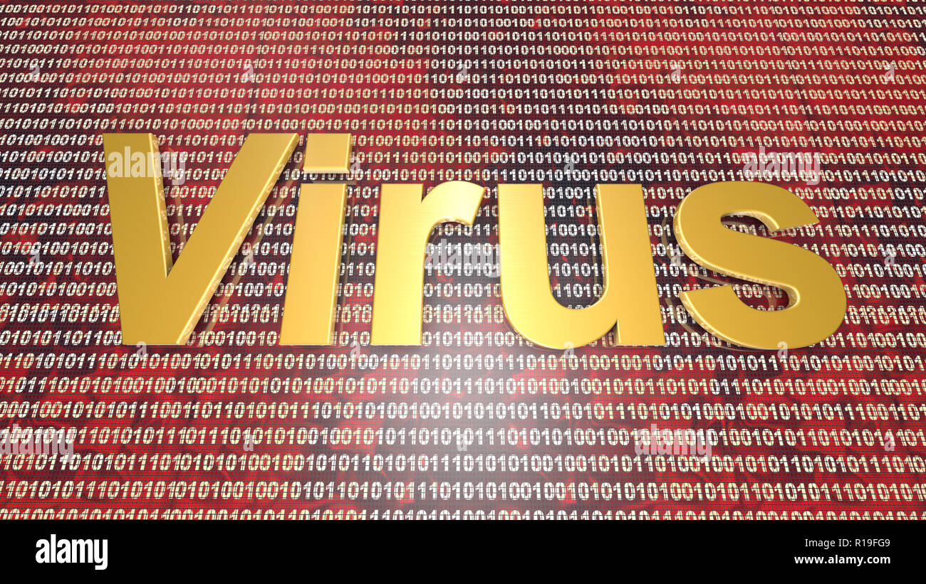 Digital Virus. 3D rendered background Stock Photo - Alamy