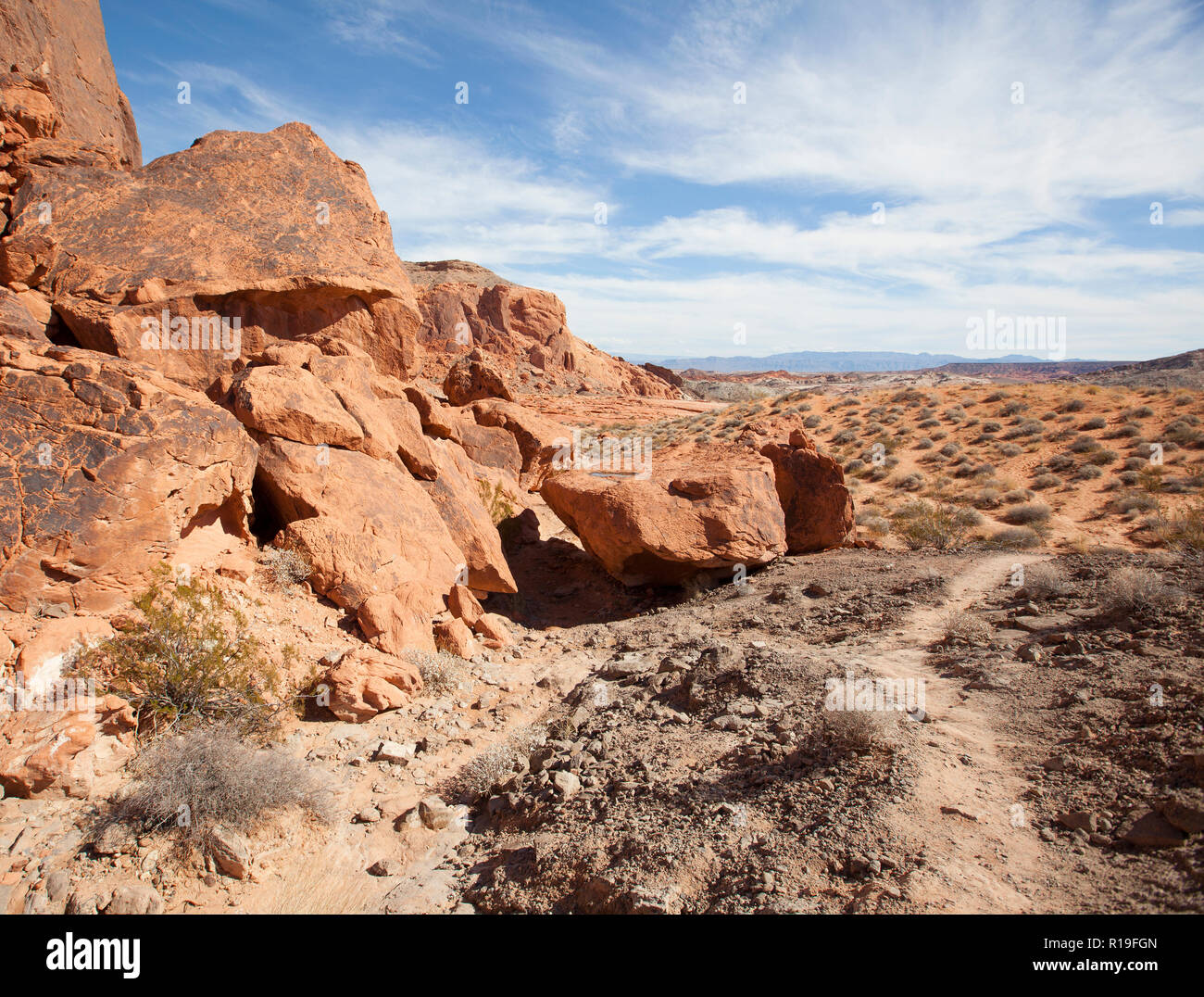 red sandstone rock formations in the Valley of Fire State Park in ...