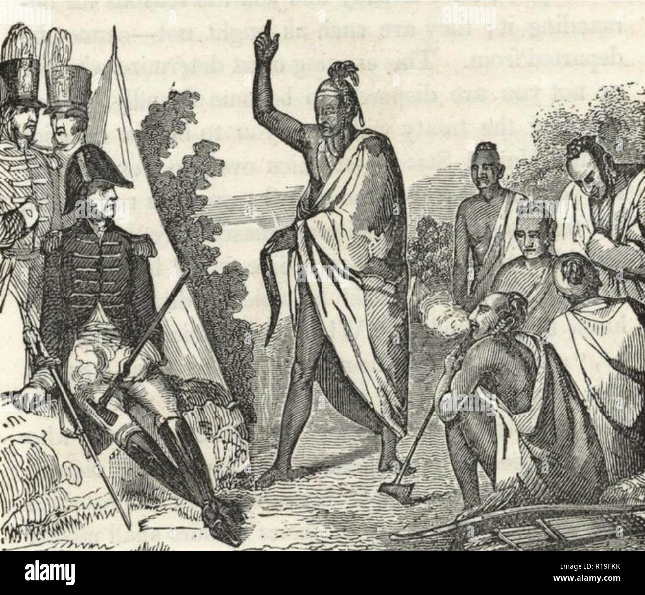 Treaty of Fort Jackson with the Creeks, 1814 Stock Photo - Alamy