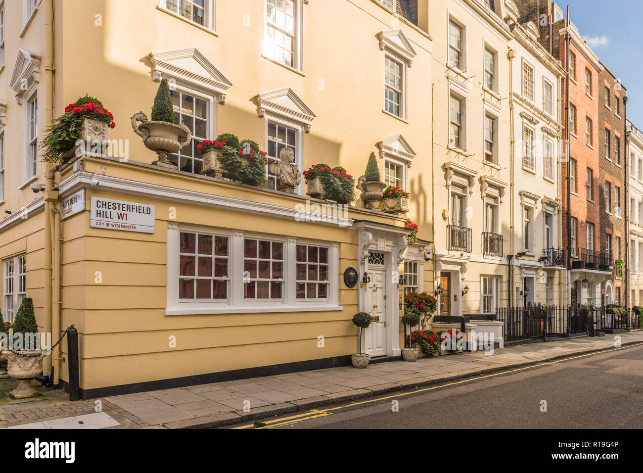 A typical view in Mayfair Stock Photo - Alamy