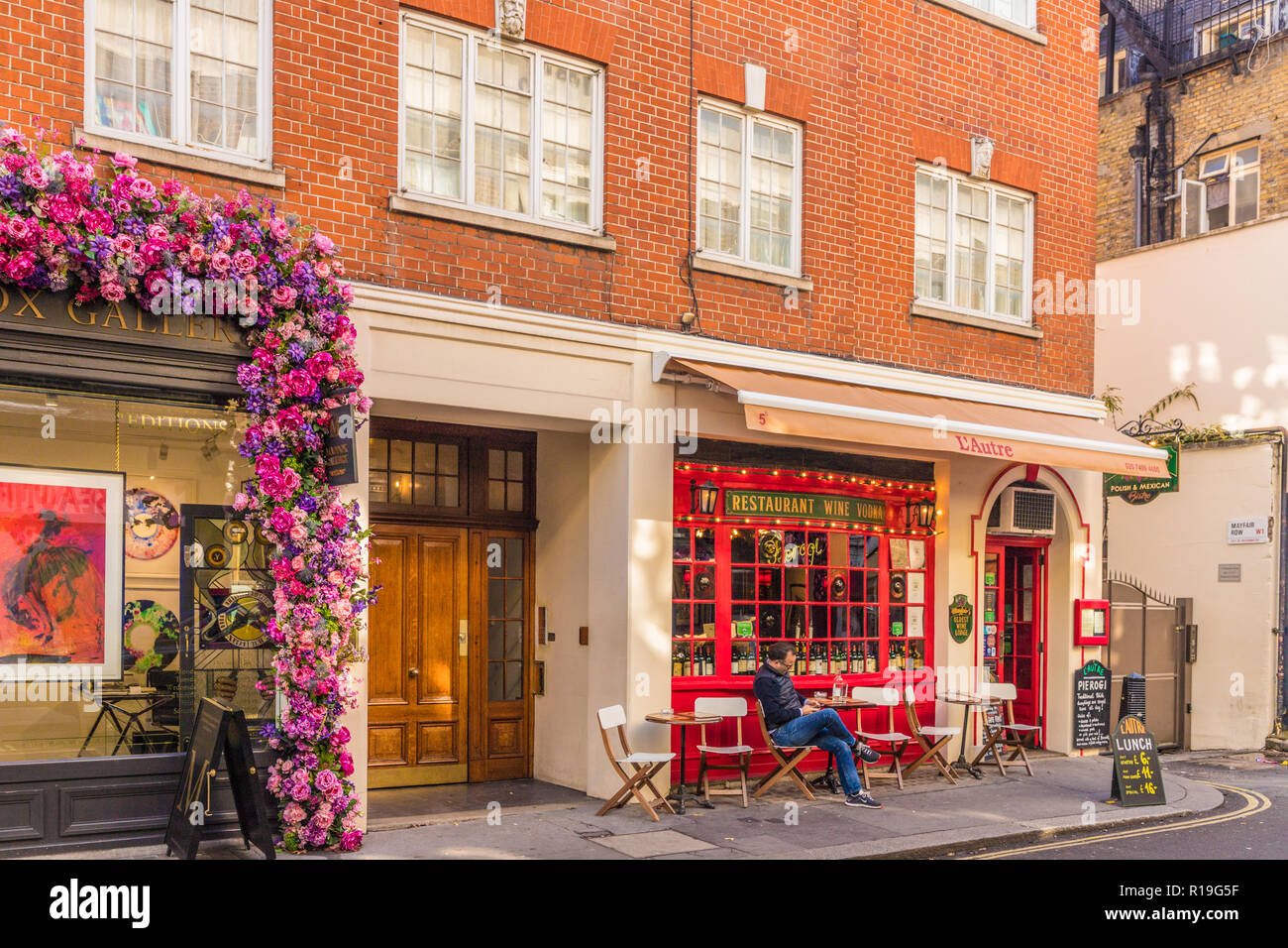 A typical view in Mayfair Stock Photo - Alamy