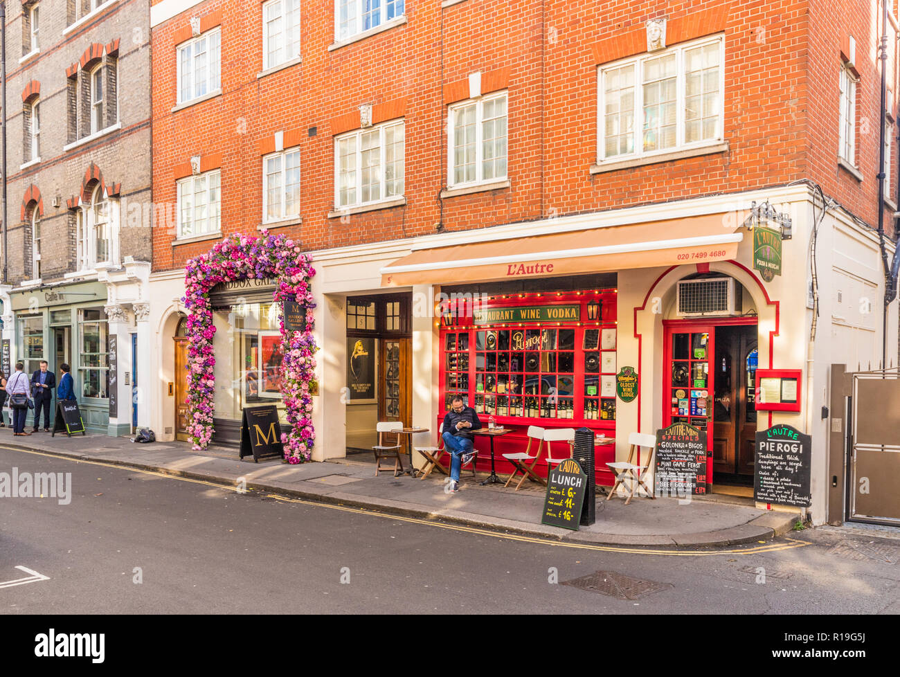 A typical view in Mayfair Stock Photo - Alamy