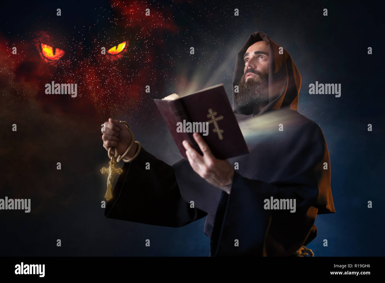 Medieval friar preaching hi-res stock photography and images - Alamy