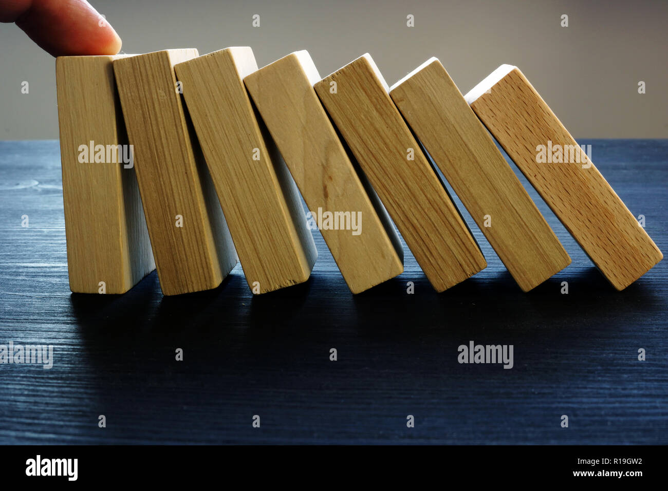 Domino effect hi-res stock photography and images - Alamy