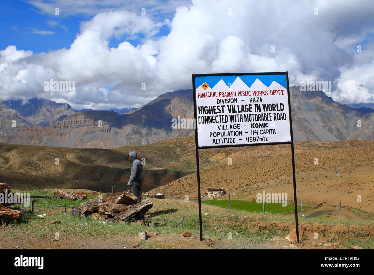 World's Highest Village, Komic, Spiti Valley Stock Photo - Alamy